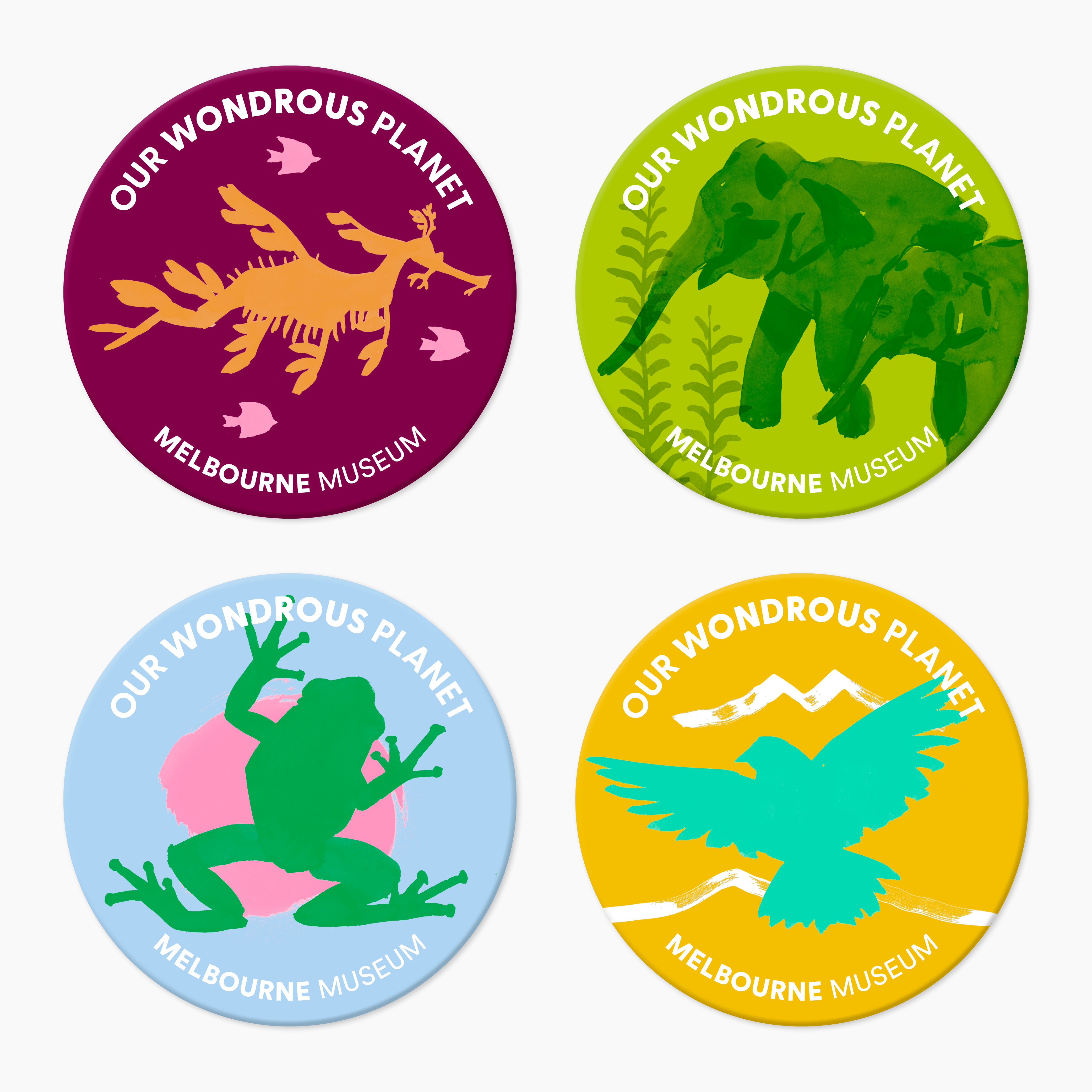 Our Wondrous Planet Exhibition Badges – Museums Victoria Store