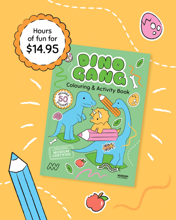 Dino Gang Colouring & Activity Book – Museums Victoria Store