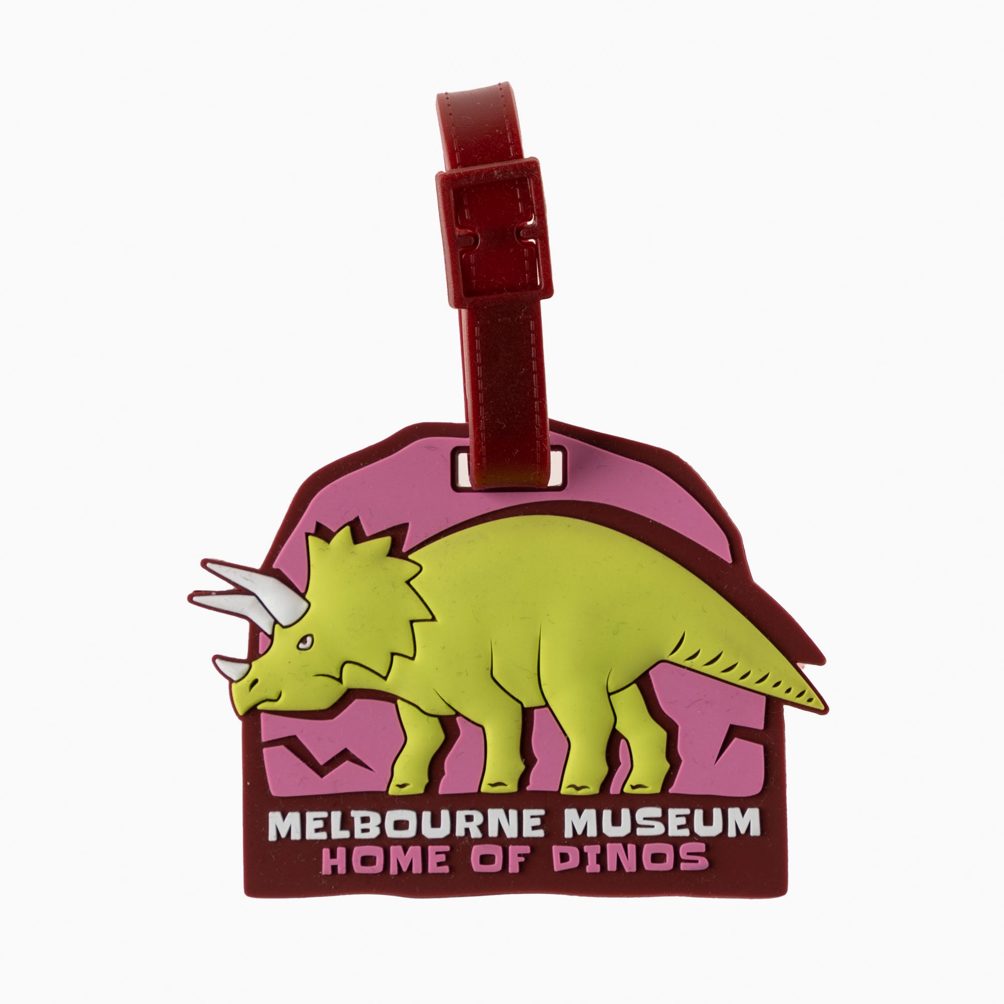 Home of Dinos Triceratops Bag Tag – Museums Victoria Store