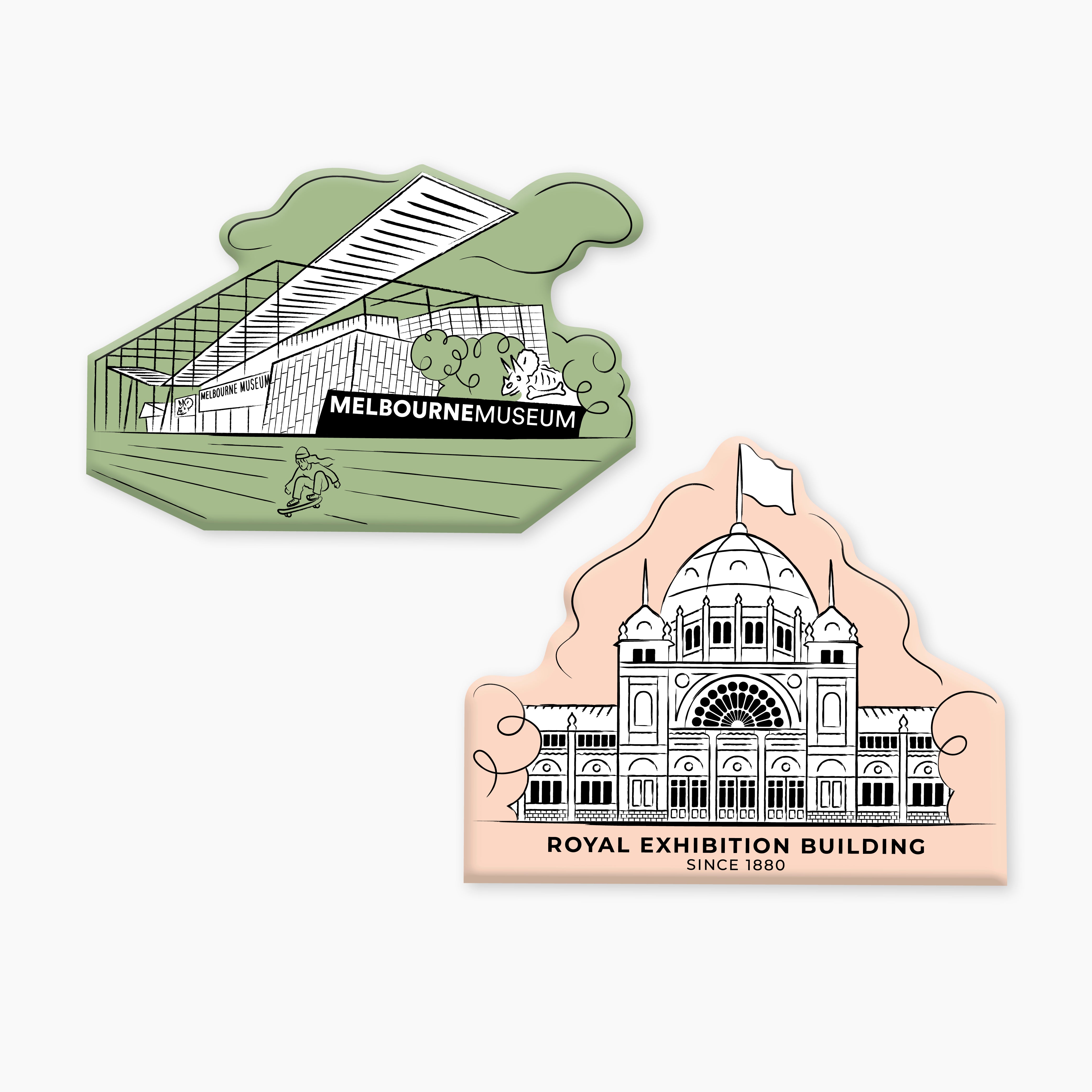Carlton Gardens Die Cut Magnets – Museums Victoria Store