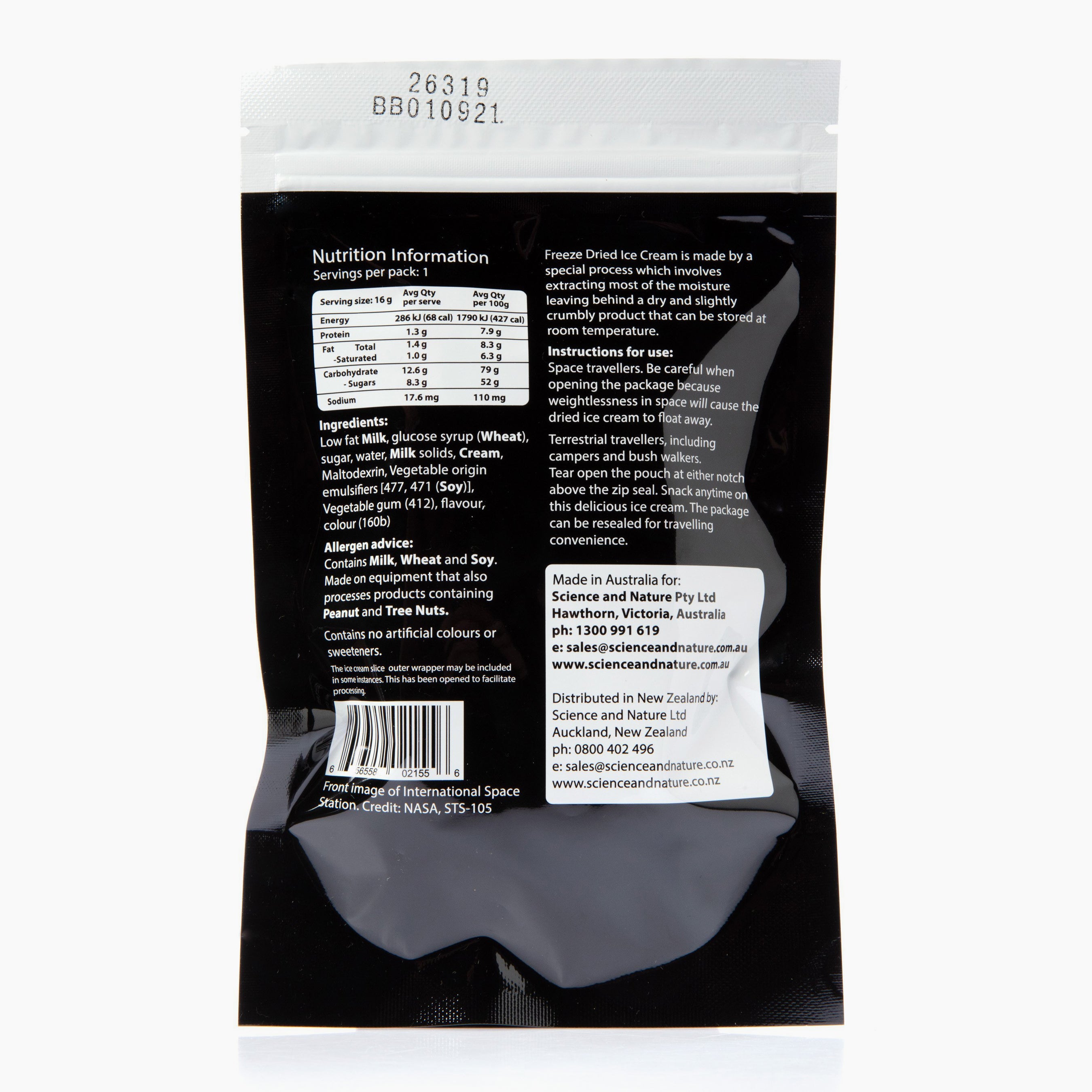 Freeze Dried Ice Cream - Astronaut Snack – Museums Victoria Store